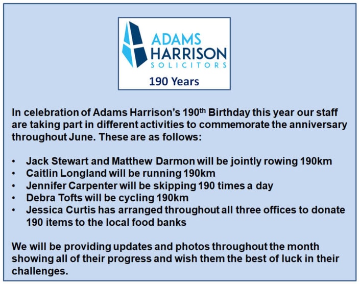 Adams Harrison 190th Anniversary | Adams Harrison