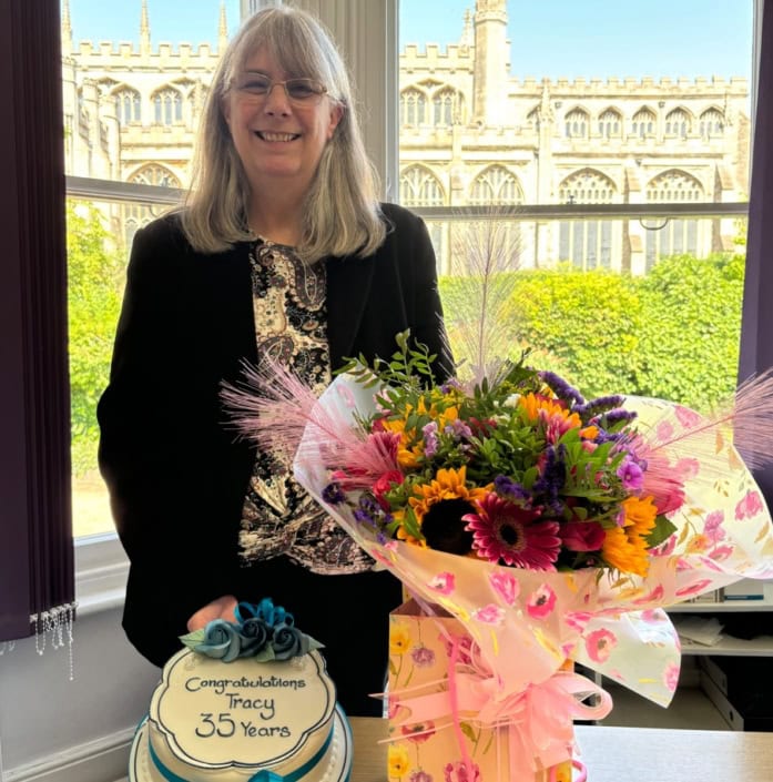 Tracy Bonham celebrates 35 years’ service at Adams Harrison | Adams ...